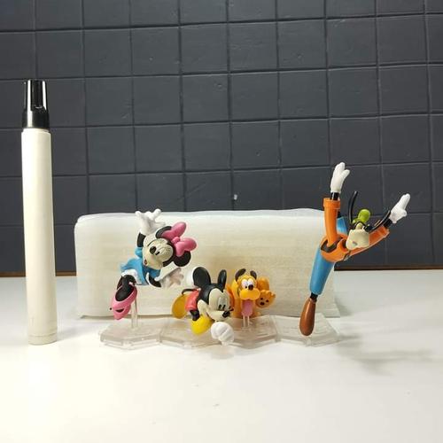 Jual mainan mini static mickey minnie pluto goofy run tinggi sekitar 2 ...