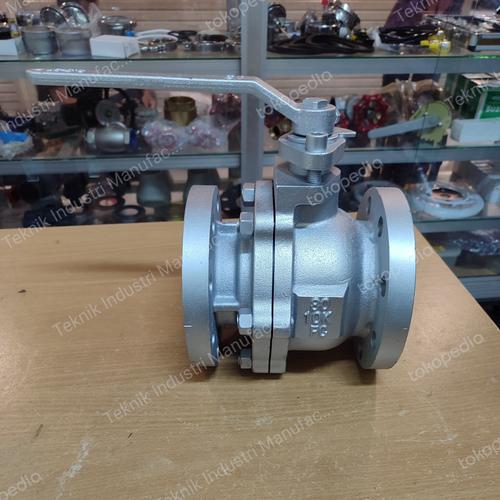 Jual ball Valve / Stop kran cast iron besi Flange jis 10k 11/4"inch DN 32 - Jakarta Barat ...