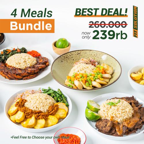 Jual Bundle 4 Meals Fat Loss & Muscle Build. Prep Meal Healthy Catering ...