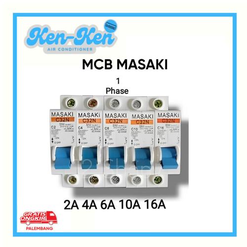 Jual MCB MASAKI 6 AMPERE 10 AMPERE BOX MCB - BOX MCB - Kota Palembang ...