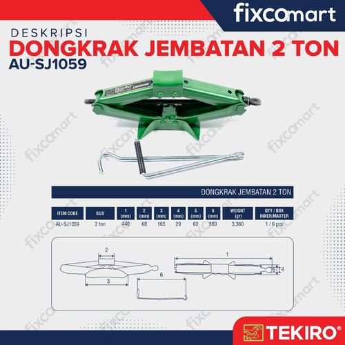 Jual Tekiro Dongkrak Jembatan 2 Ton / Tekiro Scissor Jack Automotive ...