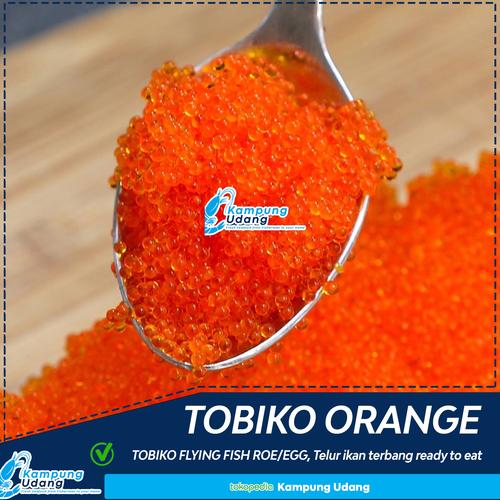 Jual TOBIKO ORANGE 1 PACK 150 DAN 250 GRAM | Tobiko flying fish roe egg ...