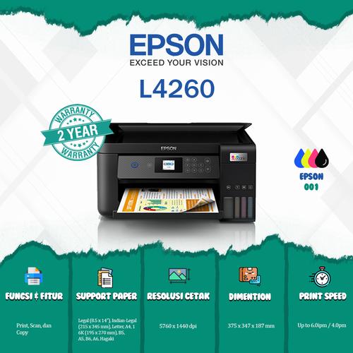 Jual Epson EcoTank L4260 A4 Wi-Fi Duplex All-in-One Ink Tank Printer ...