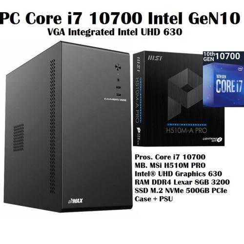 Jual PC Intel Core i7 10700 DDR4 VGA Integrated SSD M.2 NVMe - Kota ...