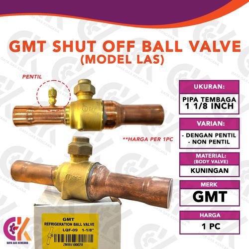 Jual GMT Shut Off Ball Valve Tembaga Model Las Ukuran 1 1/8 Inch ...
