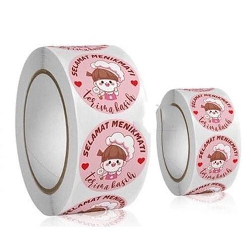 Jual Stiker Selamat Menikmati Terima Kasih 500 pc Lebel Makanan - Kota ...