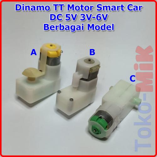 Jual Dinamo Gear GearBox TT DC Motor Lurus Siku L Smart Car Robot 3V 5V ...
