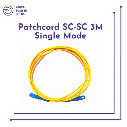 Jual Patchcord SC-SC 3M Single Mode / Patchcord / Fiber Optic / Patch ...