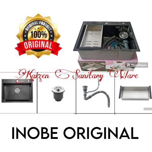 Jual Kitchen Sink INOBE ORIGINAL 6045 stainles black /Bak cuci piring ...