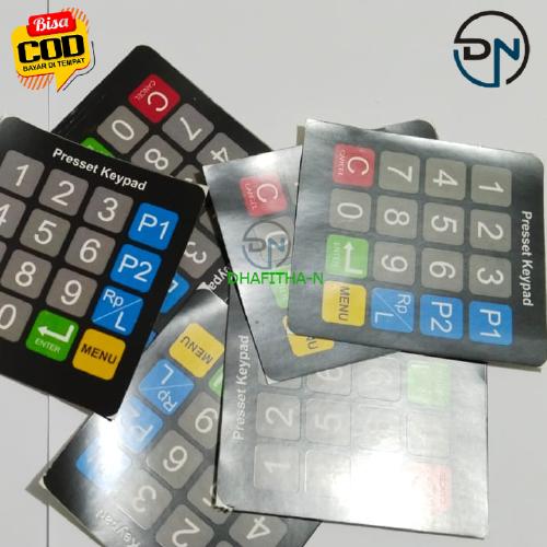 Promo Stiker Variasi Keypad 4x4 Membrane Tombol Pom Mini Pertamini Best ...