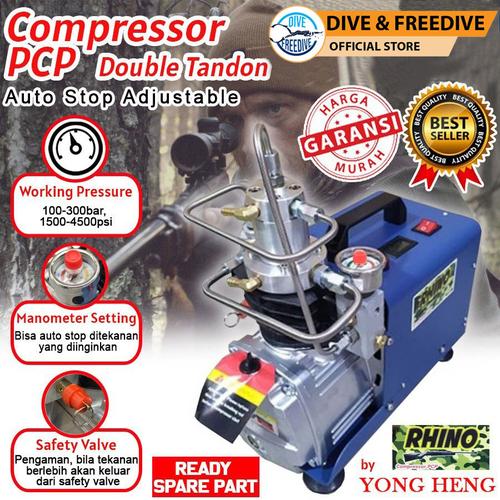 Jual Mini Compressor Rhino Kompresor Pompa PCP Senapan Auto Stop ...