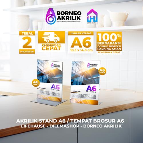 Jual Akrilik Stand A6 Tempat Brosur Akrilik Lifehause Borneo Akrilik ...