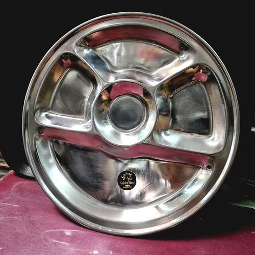 Jual Food Tray Bulat 5 Sekat Stainless Wadah Tempat Makanan - Jakarta ...
