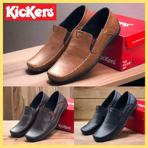 Jual SEPATU PANTOFEL PRIA KICKERS KULIT ASLI KERJA KANTOR FORMAL ...
