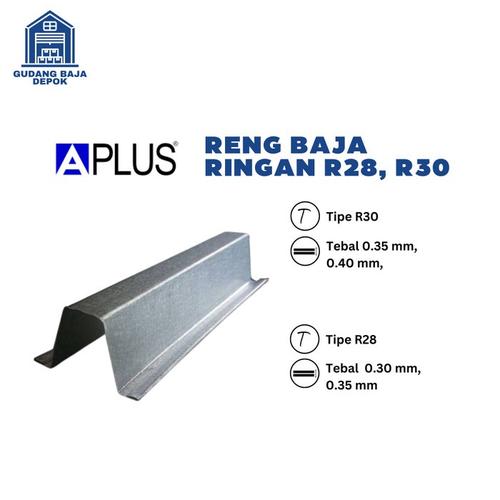 Jual Reng Baja Ringan R28 dan R30 APLUS BRAND - R28 - 0,30 mm - Kota Depok - Gudang depok baja ...