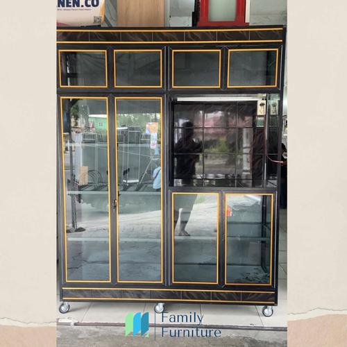 Jual Lemari Rak Piring Aluminium Tempahan Jumno 4 Pintu Magicom - Kota ...