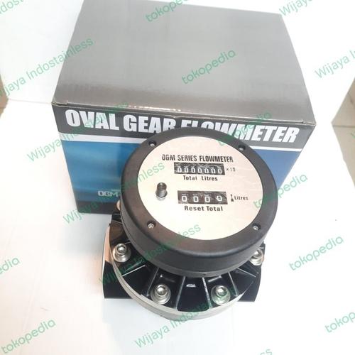 Jual Oval Gear Flow Meter 2" inch Meteran Solar OGM DN50 Analog ...