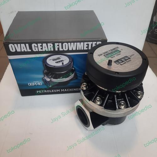 Jual Oval Gear Flow Meter OGM 1" inch Meteran Solar DN25 Analog ...