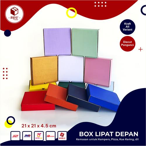 Jual Kardus Box Hampers / Gift Box - uk. 21 x 21 x 4,5 cm - Mint - Kab ...