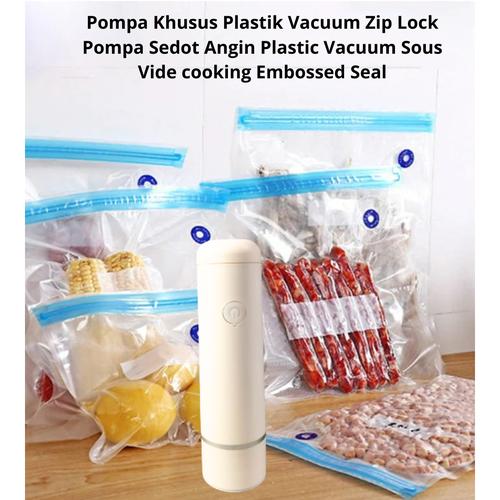 Promo MVS-19 Pompa Portable Mini Khusus Plastik Vacuum Sous Vide Zipper ...