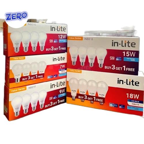 Jual BOHLAM LED INLITE 7W 9W 12W 15W 18W PAKET LED INLITE LAMPU LED ...