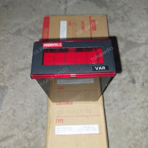 Jual POUNDFUL PF-MVV4-91A DIGITAL PANEL METER VAR 110VDC PF1202G0593 ...