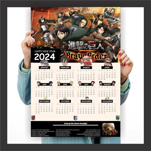 Jual Kalender Anime 2024 - Poster Anime Kalender 2024 - Genshin Impact ...