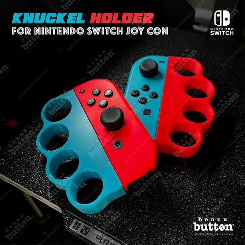 Jual Nintendo Switch OLED V2 Joycon Grip Knuckles Joy Con - NEON RED ...