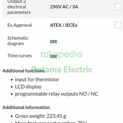 Jual (Rota) Motor Protective Relay Zev Eaton Moeller Zev Monitor Relay ...
