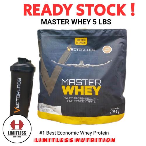 Jual Vectorlabs Master Whey Protein 5 lbs BPOM Masterwhey 5lb Halal ...
