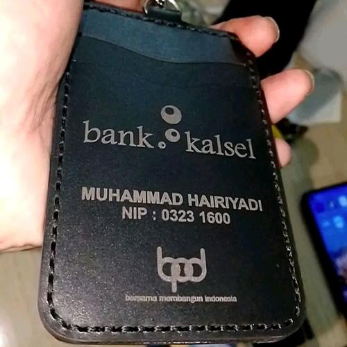 Jual Name Tag Pertamina - ID Card Kulit Asli - Name Tag Kulit Custom ...