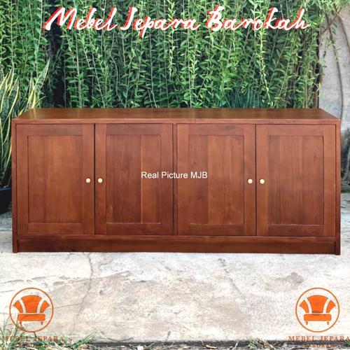 Jual Lemari Kabinet 4 Pintu Kayu Jati Duco Minimalis Kabinet Hias ...