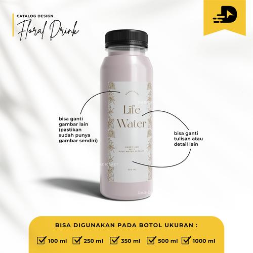 Jual [MINIM 30 PCS] Stiker Label Minuman / Sticker Label Botol Minum ...