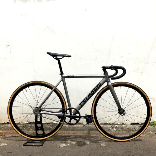 Jual Fullbike tsunami snm100 new color fixie murah paket siap gowes ...