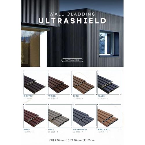 Jual Wall Cladding WPC Outdoor Motif Kayu Panel Ukuran 2900x220x25 mm ...