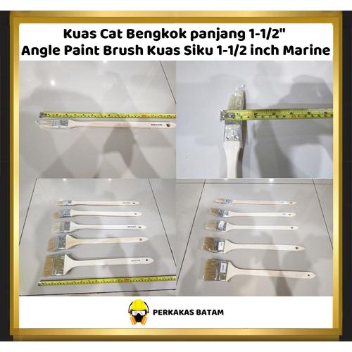 Jual Kuas Cat Bengkok 1-1/2" Angle Paint Brush Kuas Siku - 12 pcs ...