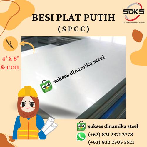 Jual BESI PLAT PUTIH (SPCC) 4' X 8' - 0.4MM X 4' X 8' - Jakarta Barat ...