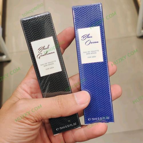 Jual MINISO Parfum Cowok MINI SPACE BLUE OCEAN / BLACK GENTLEMAN (15ml ...