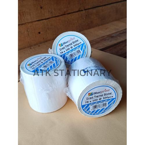 Jual Kertas Struk Thermal Sticker Label merk BLUEPRINT 78 mm x 100 mm ...