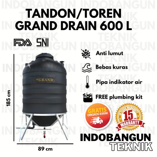 Jual Toren Tangki Tandon Air Grand Drain 600 500 Liter Bebas Kuras ...