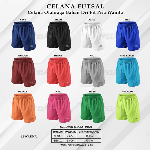 Jual Celana Pendek Olahraga Short Pants Pria Wanita Kolor Futsal Sepak ...