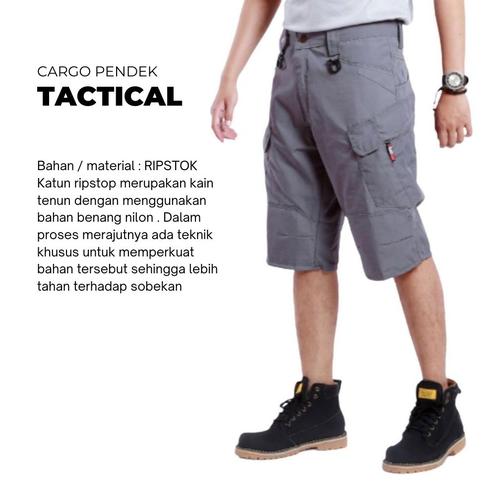 Promo Celana Pendek Cargo Jumbo PRIA WANITA / Celana pendek 3/4 cargo BIGSIZ - KREM, 28 - Kab ...