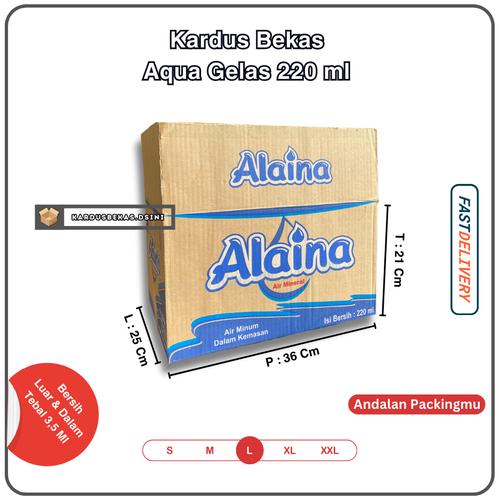 Jual Kardus packing aqua gelas | Box | Kemasan | cup | (36x25x21) - normal - Kota Depok - Kardus ...