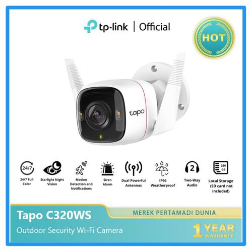 Promo TP- Link Tapo C320WS 2K QHD CCTV Wi-Fi Outdoor Full Color Camera ...