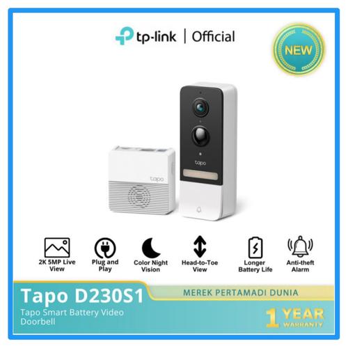 Jual Tapo D230S1 2K 5MP Smart Battery Video Doorbell TP-Link - Jakarta Barat - VINCENT CCTV ...