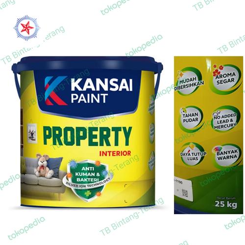 Jual CAT TEMBOK PROPERTY INTERIOR PAIL 25 KG KANSAI PAINT BRILLIANT ...