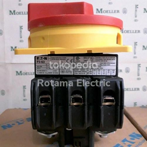 Jual (Rota) Main Switch Panel 63A 3Pole Eaton Moeller P3-63/Ea/Svb ...
