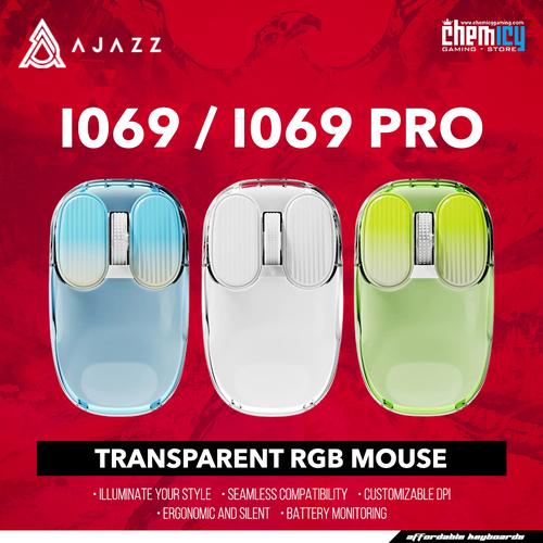 Jual Ajazz i069 / i069 Pro Transparent RGB Wireless Mouse - Transparan ...