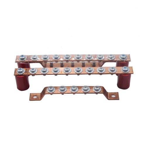 Jual BUSBAR ARDE TEMBAGA 15 X 2 X 180 + GROUND / TERMINAL NOL PLAT ...