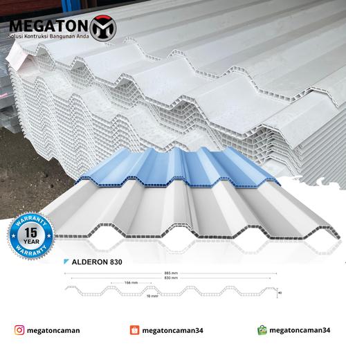 Jual ATAP PVC ALDERON 830 x 10MM WHITE DOFF - Kota Bekasi - Toko besi ...